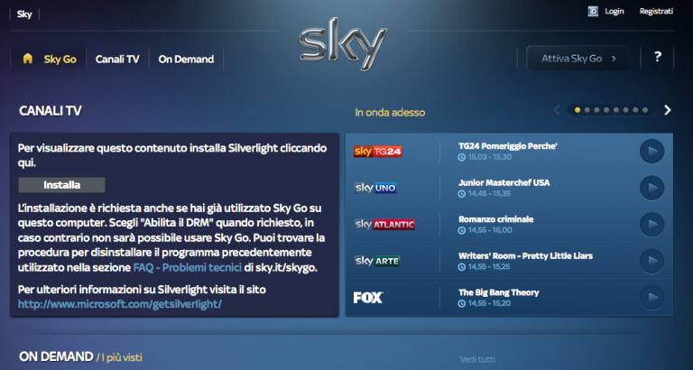 Sky Go su PC: guida completa per l’utilizzo | Alground