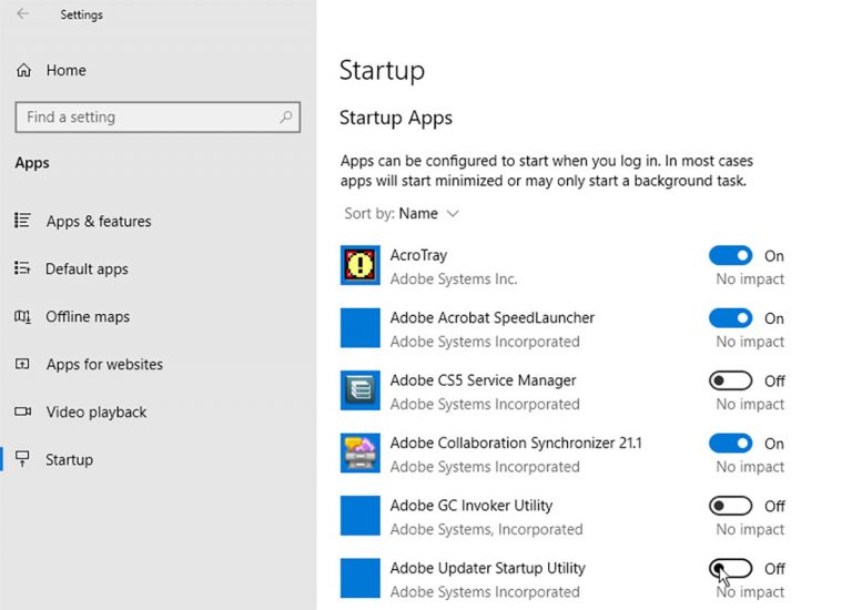 Come disattivare avvio automatico delle app di Windows 10 | Alground